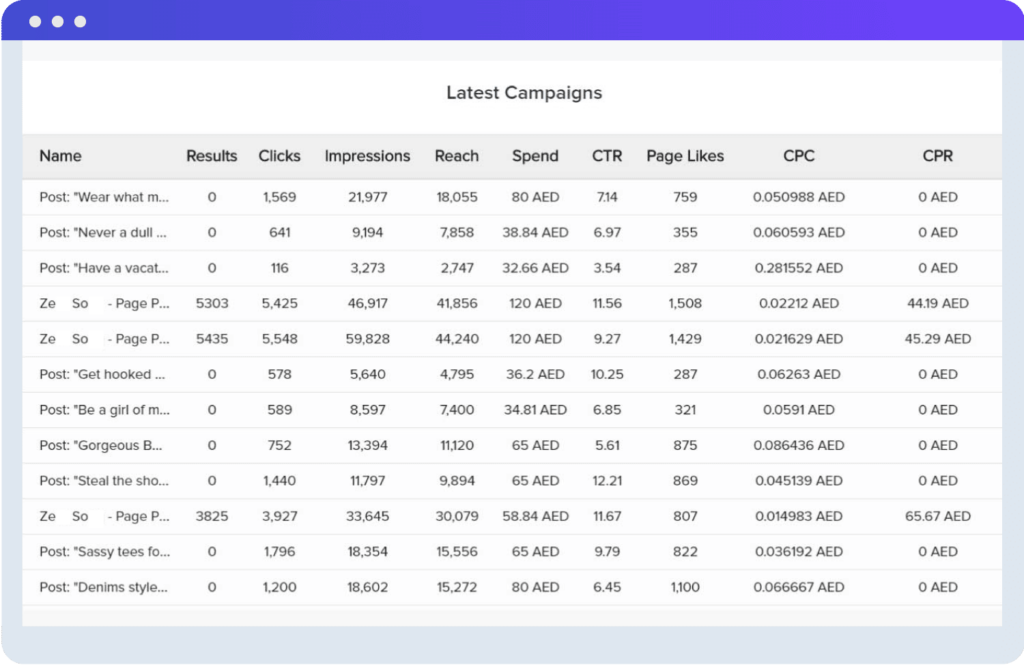 Facebook Ads Reporting Dashboard Tool for Digital Agencies